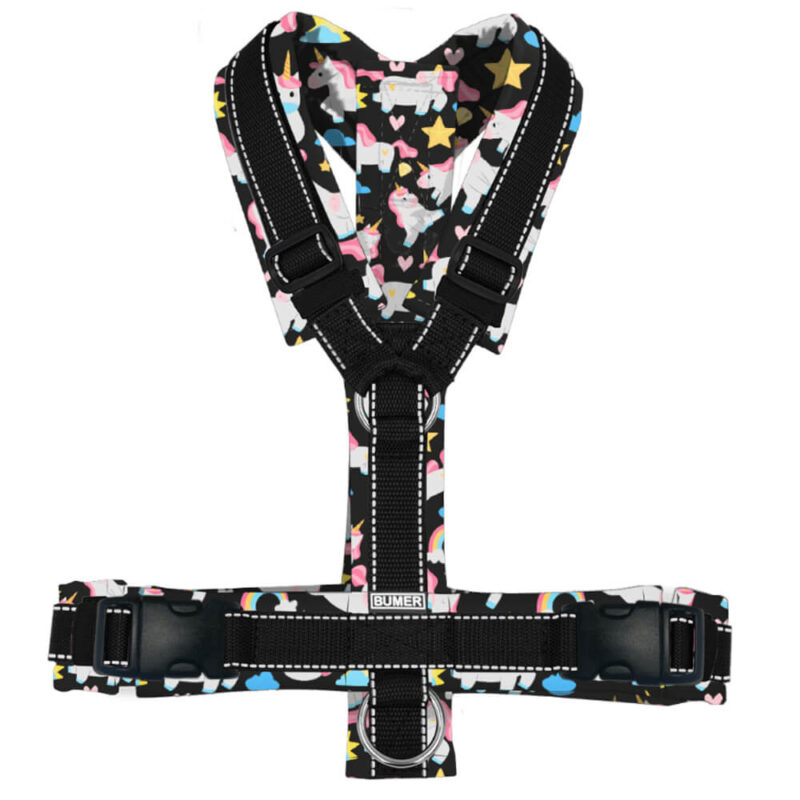 BUMER Hundegeschirr EINHÖRNER, gepolstert, (Softshell), komplett ...